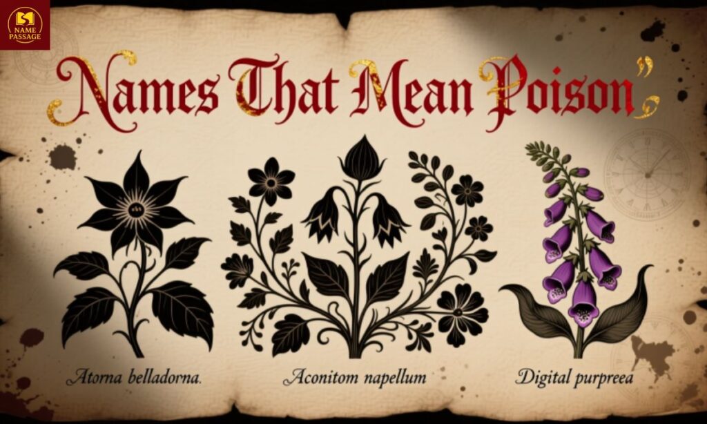 825 + Names That Mean Poison: Boy, Girl & Fantasy Names Ideas